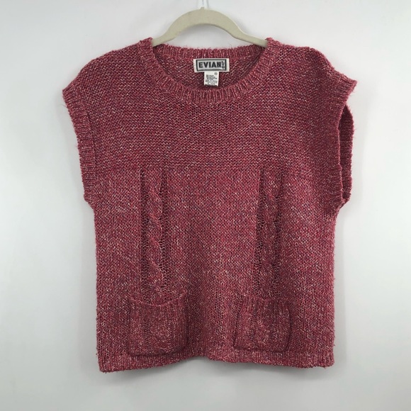 Vintage | Sweaters | Vintage 8s Berry Pink Wool Blend Pullover Sweater ...